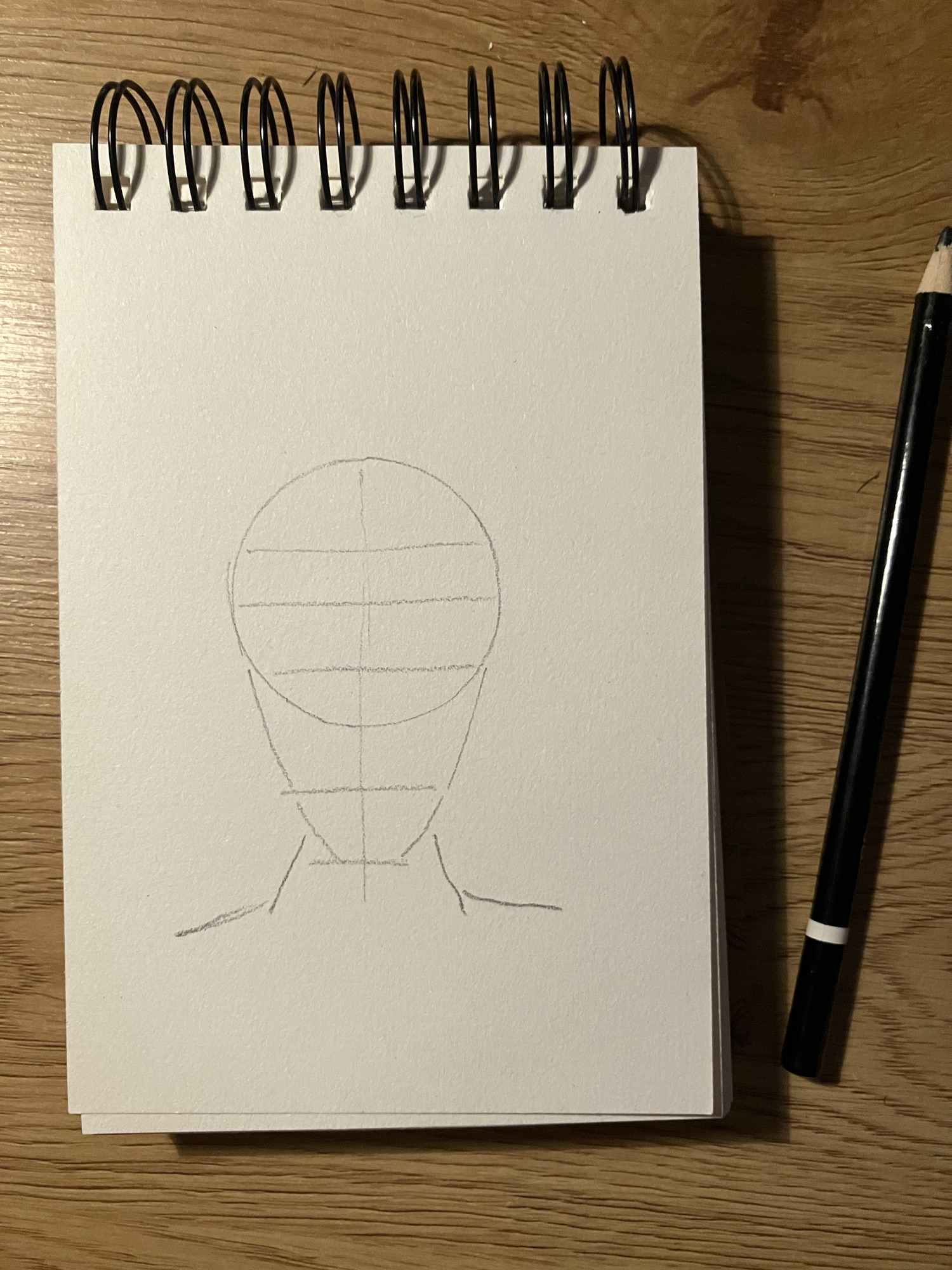 Zo teken je een gezicht van voren – basic stap voor stap – Atelier LifeArt